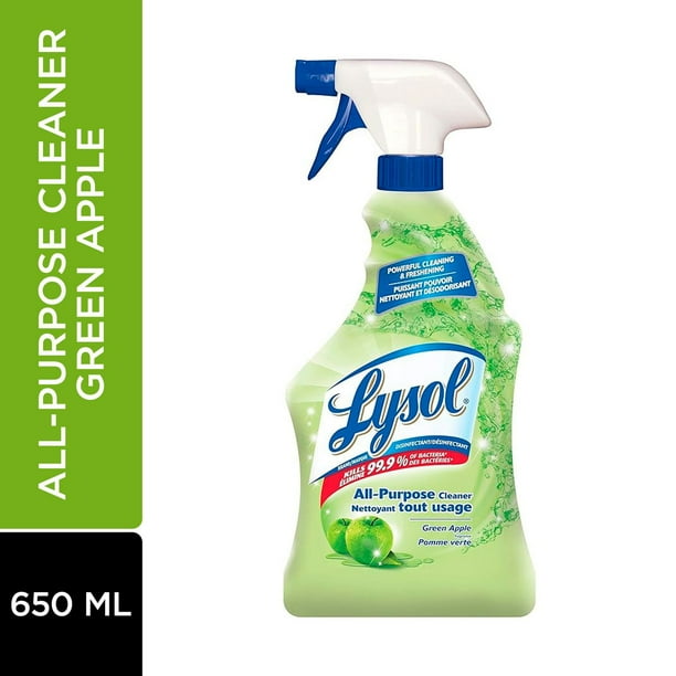 Lysol All Purpose Cleaner, Multi-surface cleaner trigger, Green Apple ...
