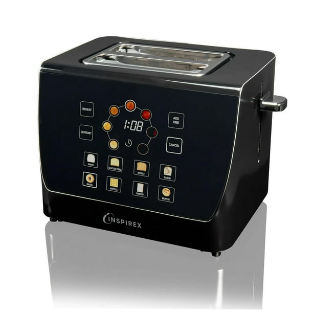 Inspirex XTOSMC2BK Two Slice Touchscreen Lever Toaster, Black - Walmart.ca