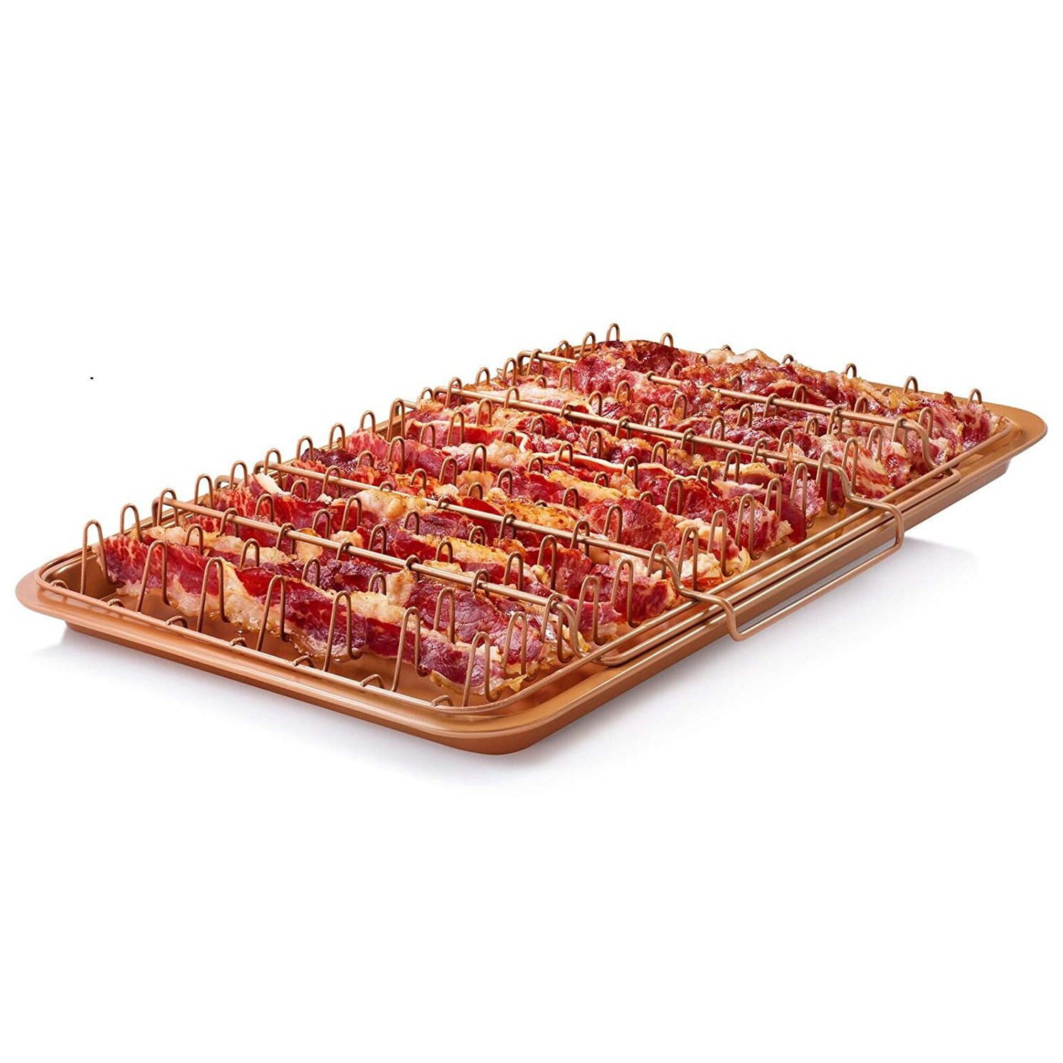 Gotham Steel Bonanza XL Healthier Perfectly Crispy Oven-Bacon Drip Rack ...