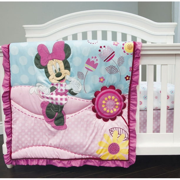Minnie Mouse "Pretty in Gingham" 3 Piece Crib Set - Walmart.ca