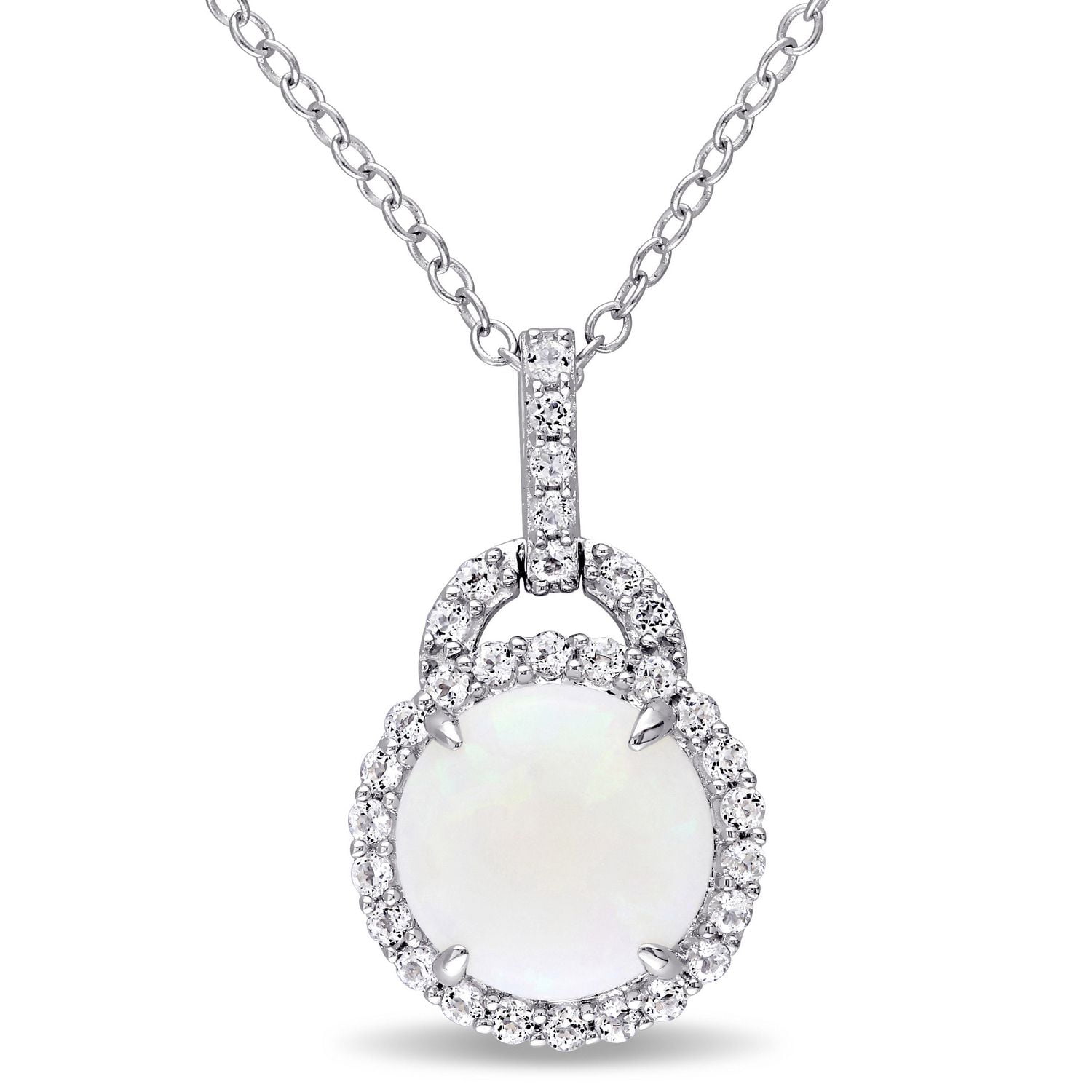 Click here for Miabella 2-1/6 Carat T. G.W. Opal And White Topaz... prices