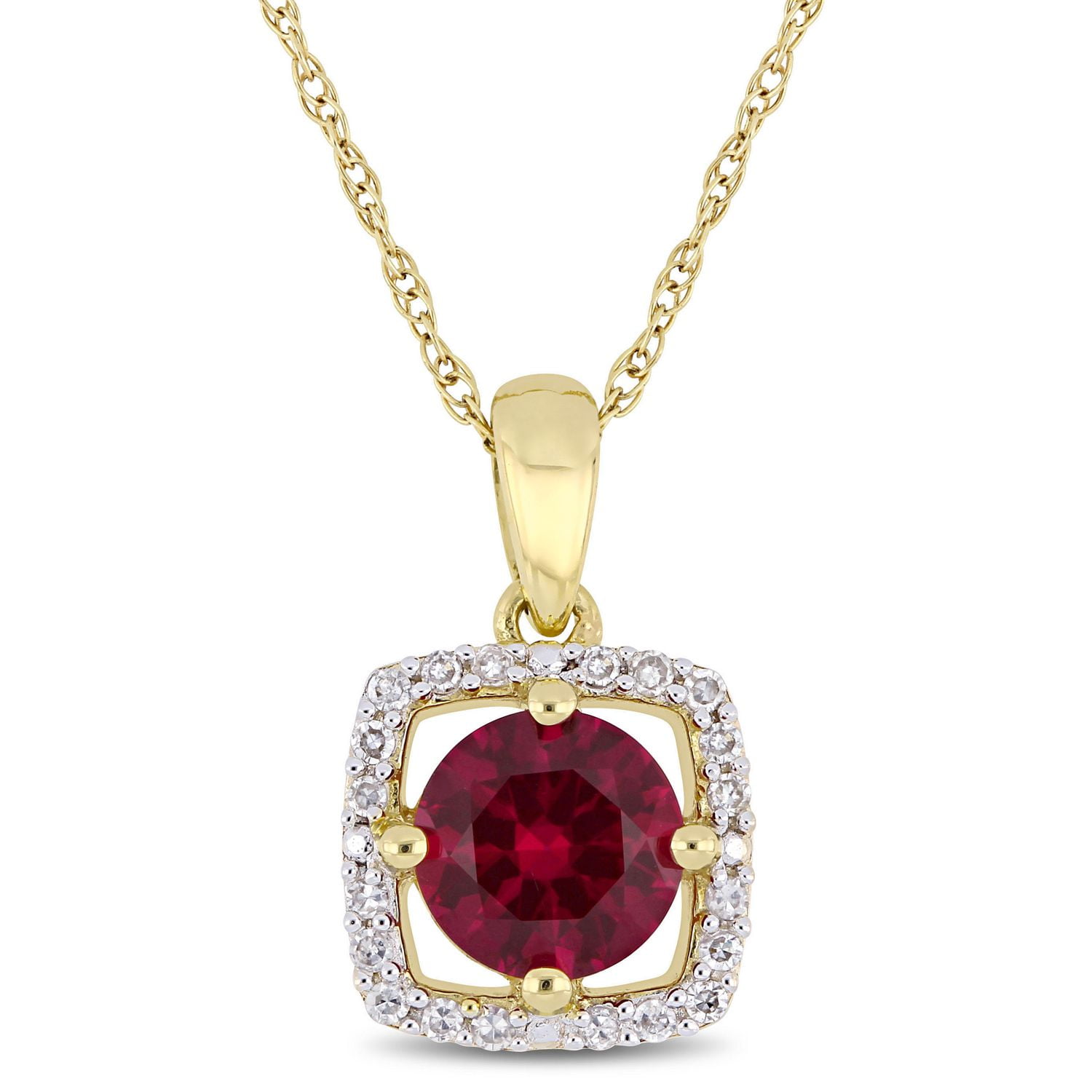 Click here for Tangelo 1 Carat T. G.W. Created Ruby And 1/10 Cara... prices