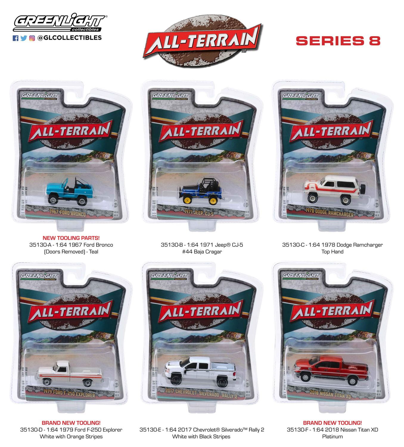 GreenLight 1:64 All-Terrain Die-Cast Vehicles Series 8 | Walmart Canada