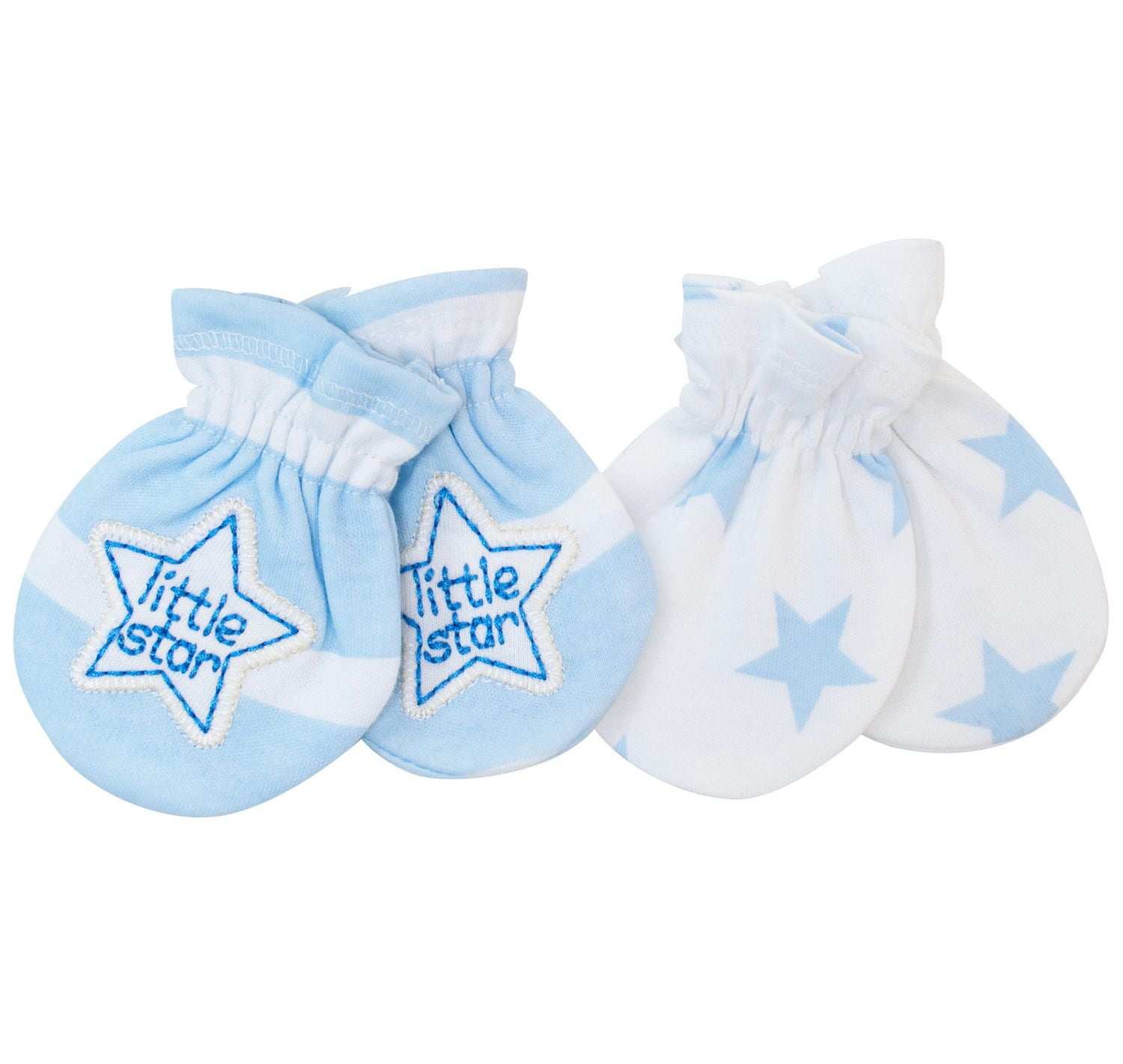 Gerber Newborn Baby Boy 2 Pack Mittens - Blue | Walmart Canada