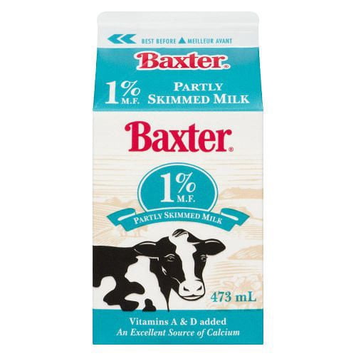 Baxter 1% Partly Skimmed Milk | Walmart Canada