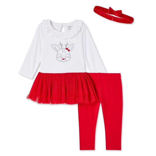 George Baby Girls' Tutu Dress 3-Piece Set - Walmart.ca