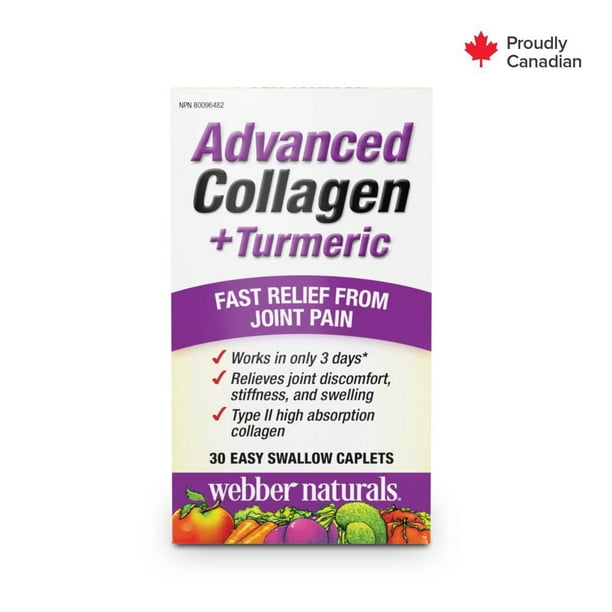 Advanced Collagen + Turmeric Caplets, 30 Caplets - Walmart.ca