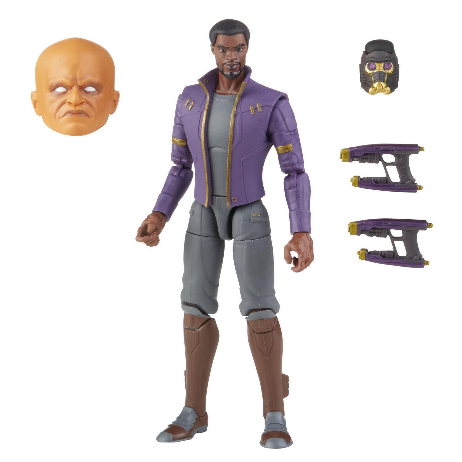 Marvel Legends Series 6 inch Scale Action Figure Toy T Challa Star Lord Premium Design 1 Figure 3 Accessories and Build A Figure Part Walmart