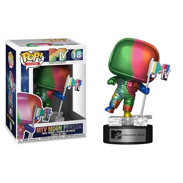 Funko POP AD Icons: MTV- Moon Person (Rainbow/Metallic) Vinyl Figure ...