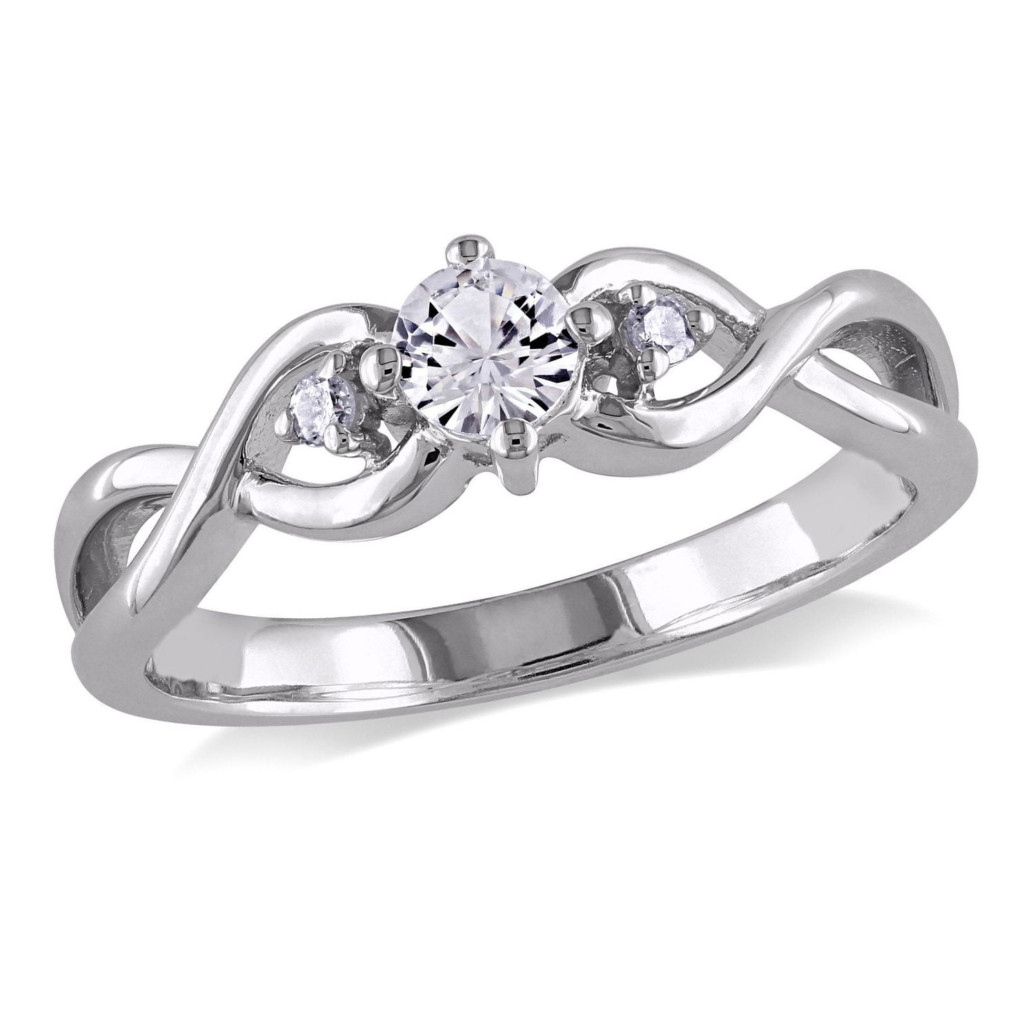 Click here for Miabella 0.33 Carat T. G.W. Created White Sapphire... prices