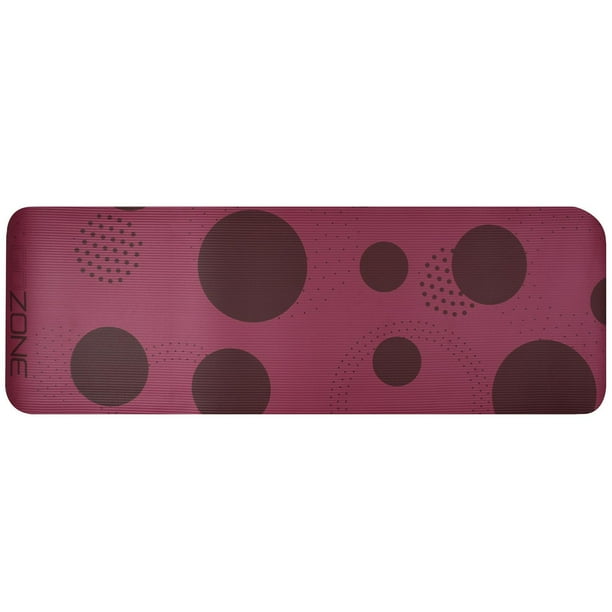 GoZone Printed Exercise Mat - 10mm, Burgundy - Walmart.ca