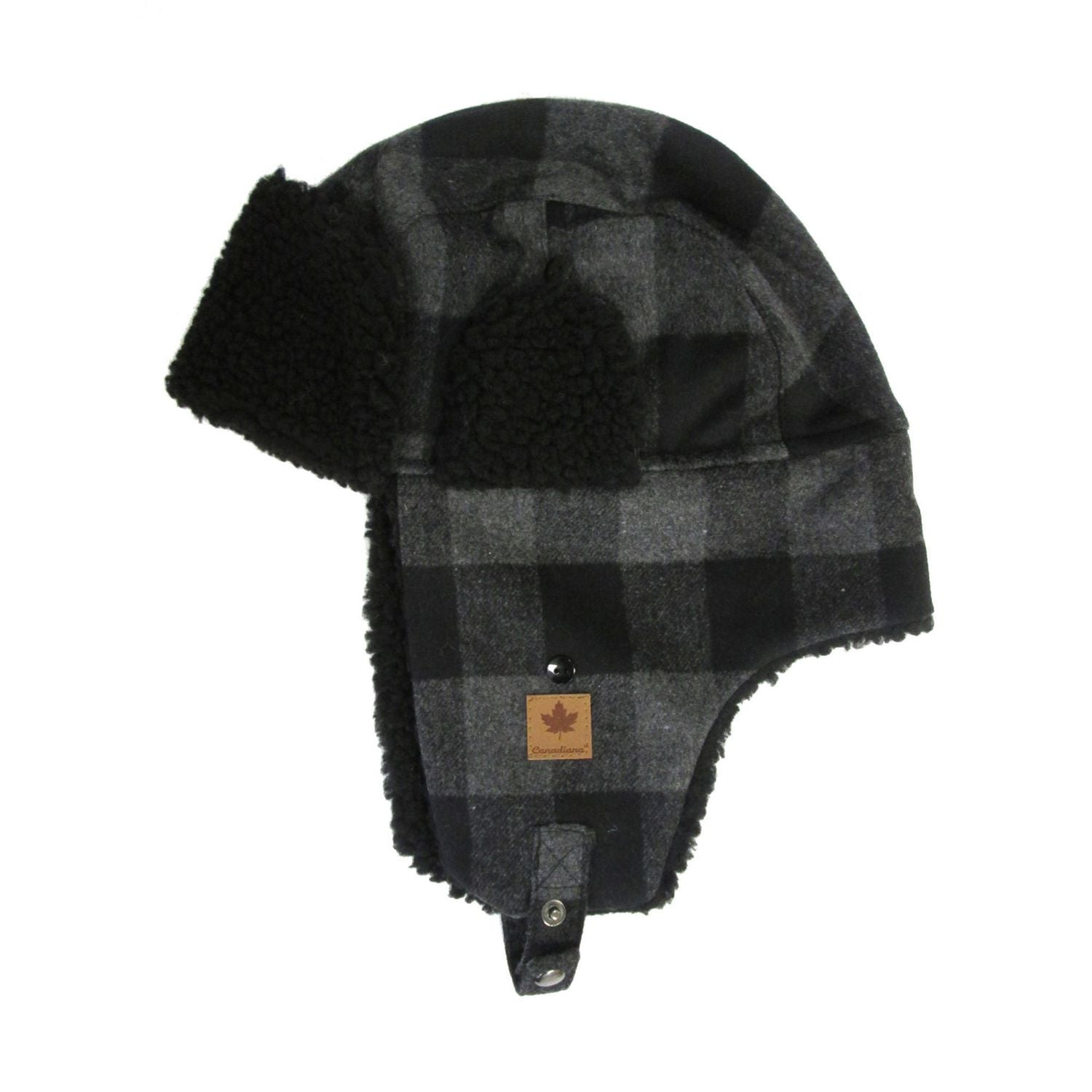 Canadiana Men's Buffalo Check Trapper Hat | Walmart Canada