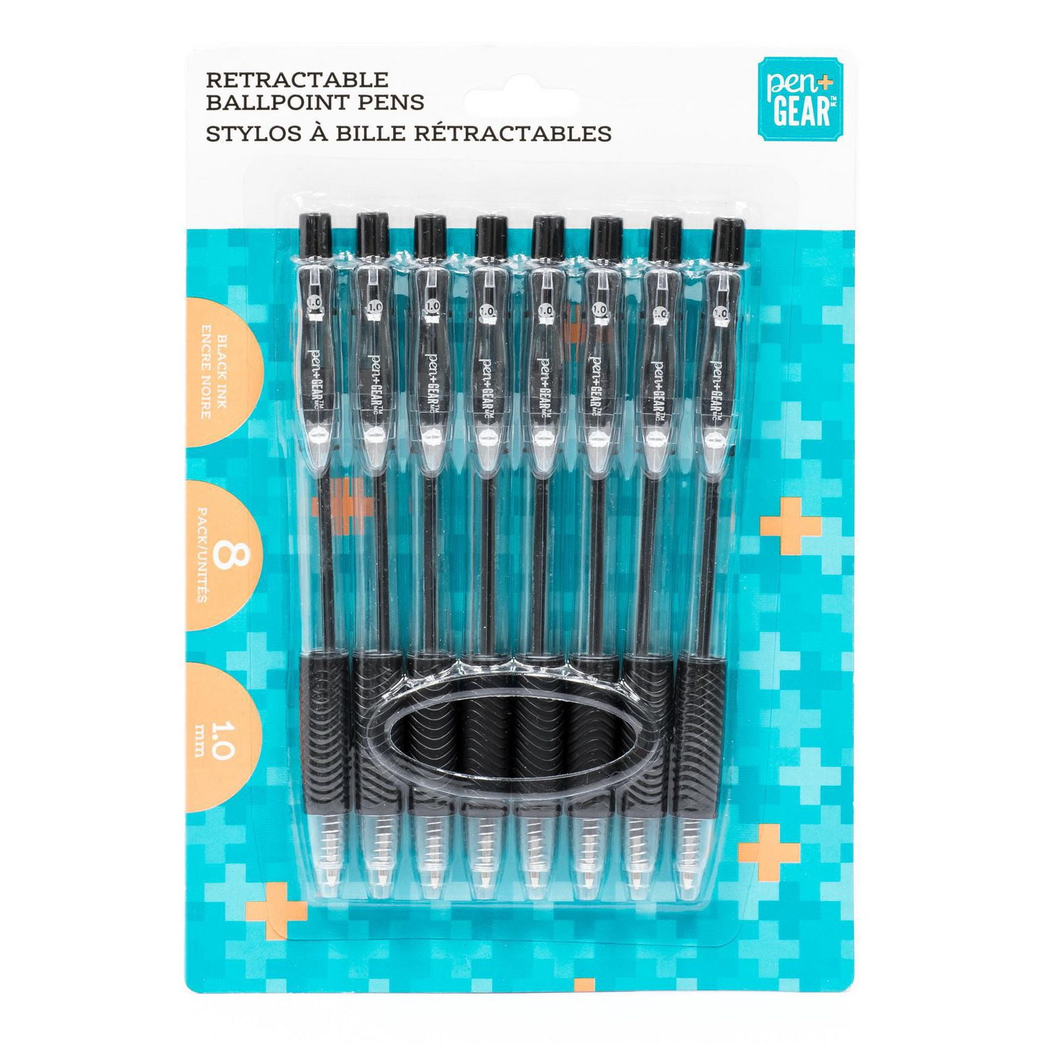 Retractable 1.0 mm Black Ink Ballpoint Pens | Walmart Canada