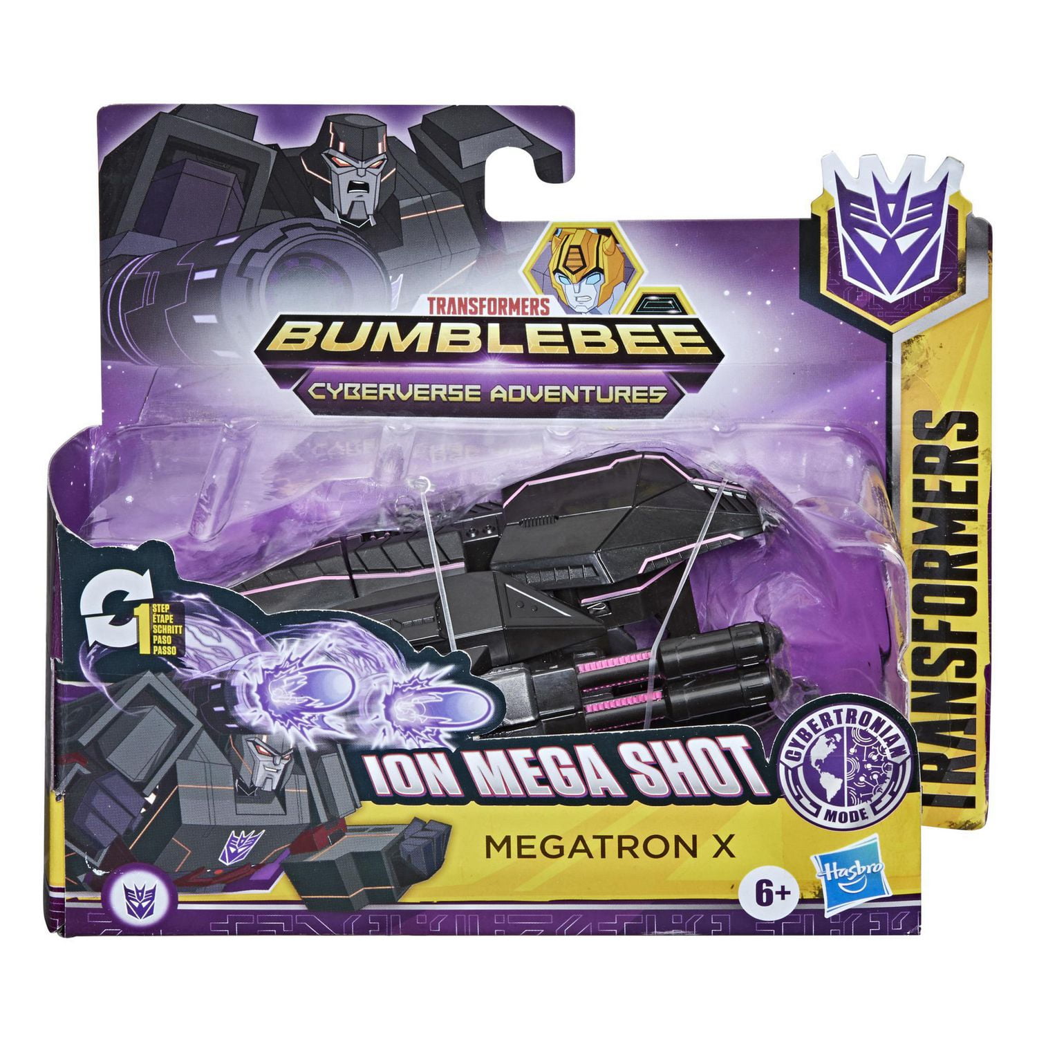 Transformers Bumblebee Cyberverse Adventures 1-Step Megatron-X ...