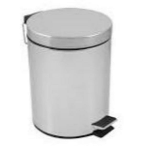 Round Stainless Steel Step Bin 3L - Walmart.ca