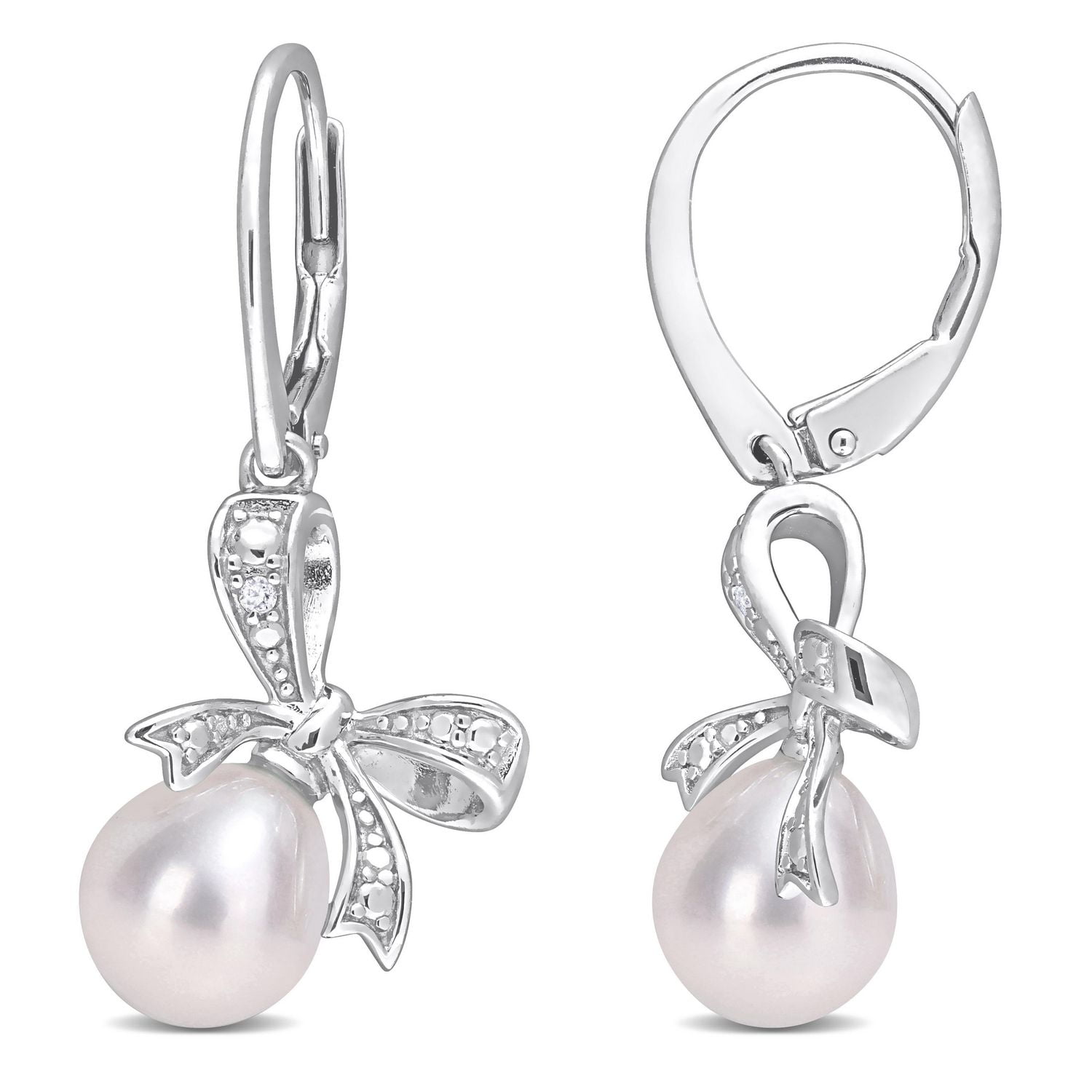 Click here for Miabella Freshwater Cultured Pearl And Diamond Acc... prices