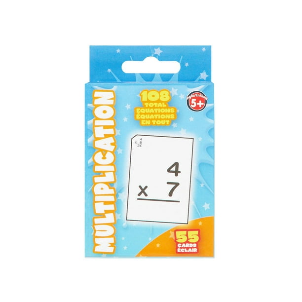 Multiplication Flashcards, 55 Count, Learning Aid - Walmart.ca