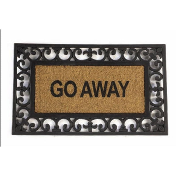 Go Away - Rubber And Coir Door Mat - Walmart.ca