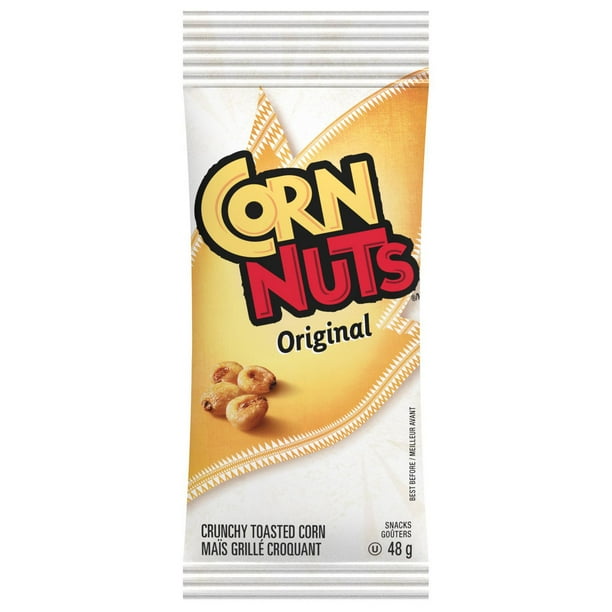 CORN NUTS® Original Flavour – Crunchy Salty Roasted Corn Kernels, Corn Nuts Original 48gr ...