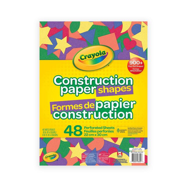 Crayola Precut Construction Paper Shapes, 48 Sheets - Walmart.ca