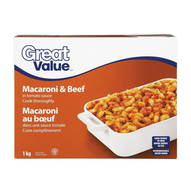 Great Value Macaroni & Beef In Tomato Sauce - Walmart.ca