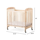 Foundations Next Gen Serenity Fixed-Side Compact Slatted Crib - Walmart.ca