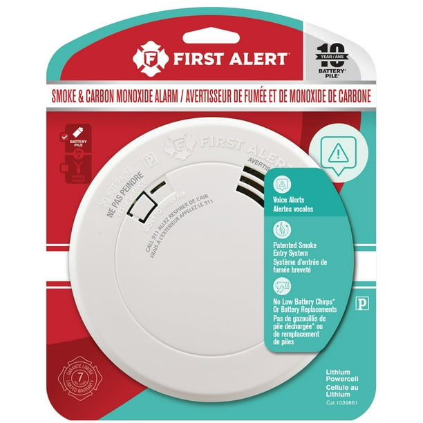 First Alert BRK PRC710A Smoke and Carbon Monoxide Alarm with Built-In ...