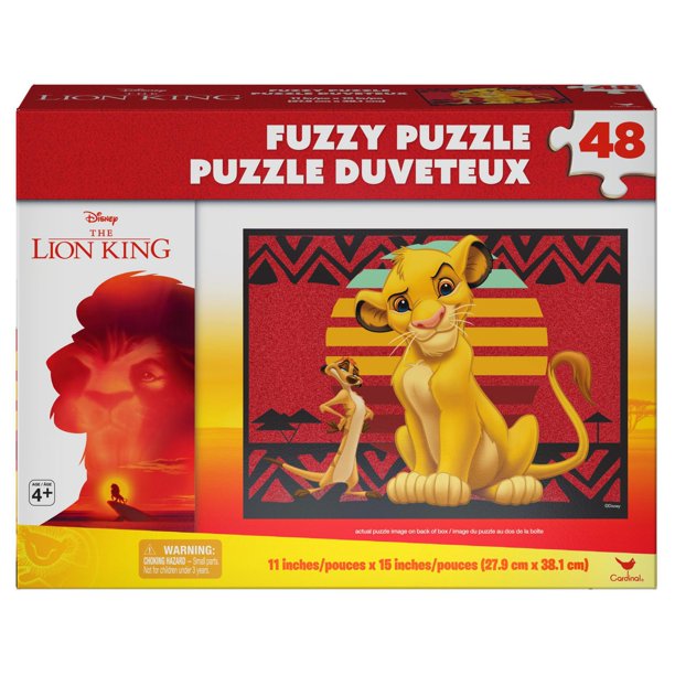 Lion King 48-Piece Fuzzy Puzzle, for Kids Ages 4 and up - Walmart.ca