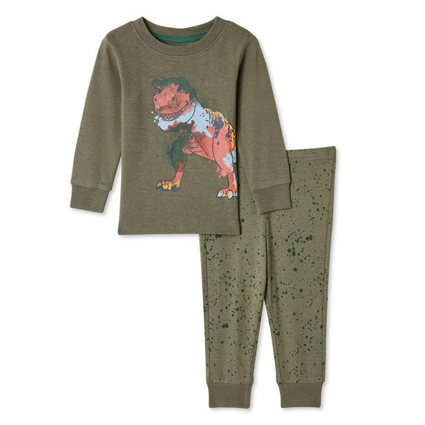 George Baby Boys' Rib Pajamas 2-Piece Set - Walmart.ca