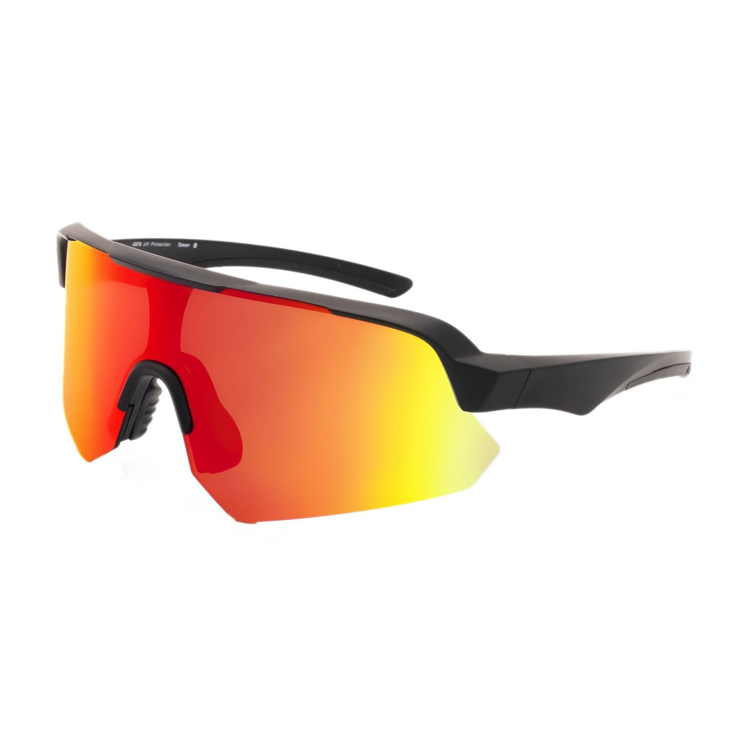 Click here for Athletic Works Black And Red Shield Sunglasses One... prices