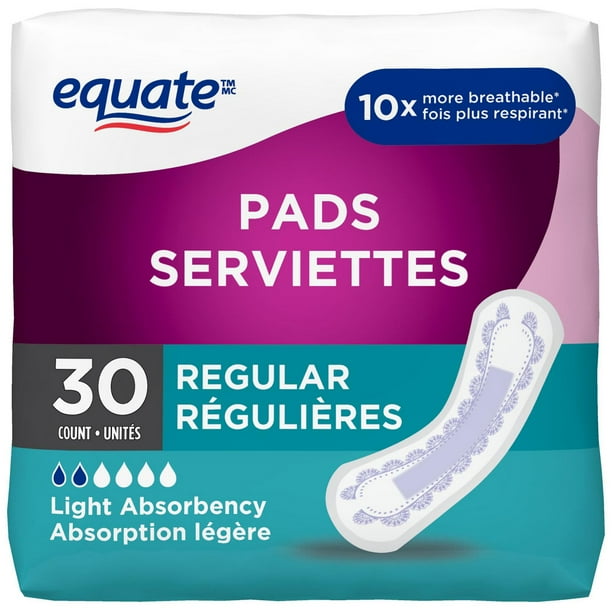 Equate Light Bladder Control Pads, 30 Pads - Walmart.ca