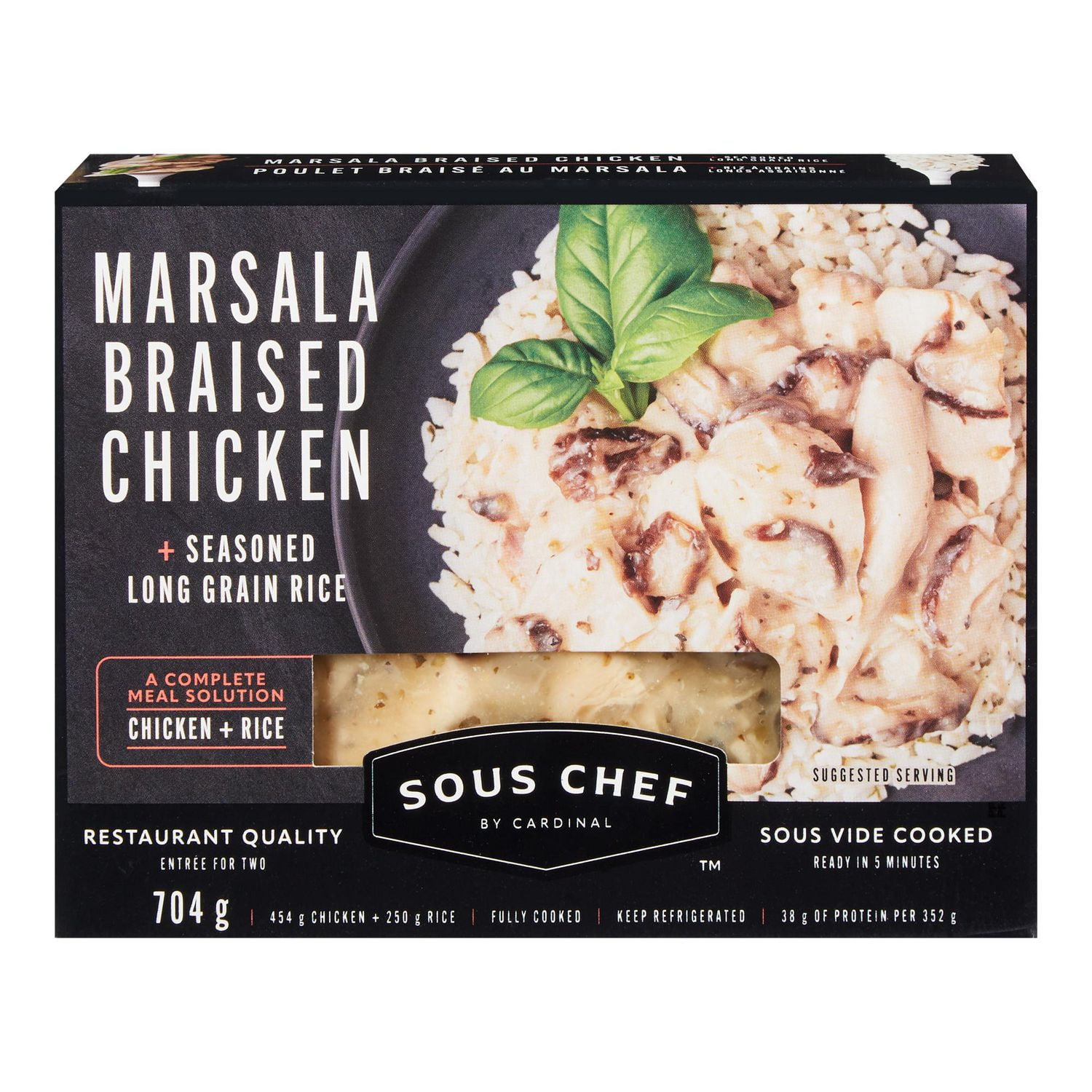 Sous Chef by Cardinal Marsala Braised Chicken & Seasoned Long Grain ...