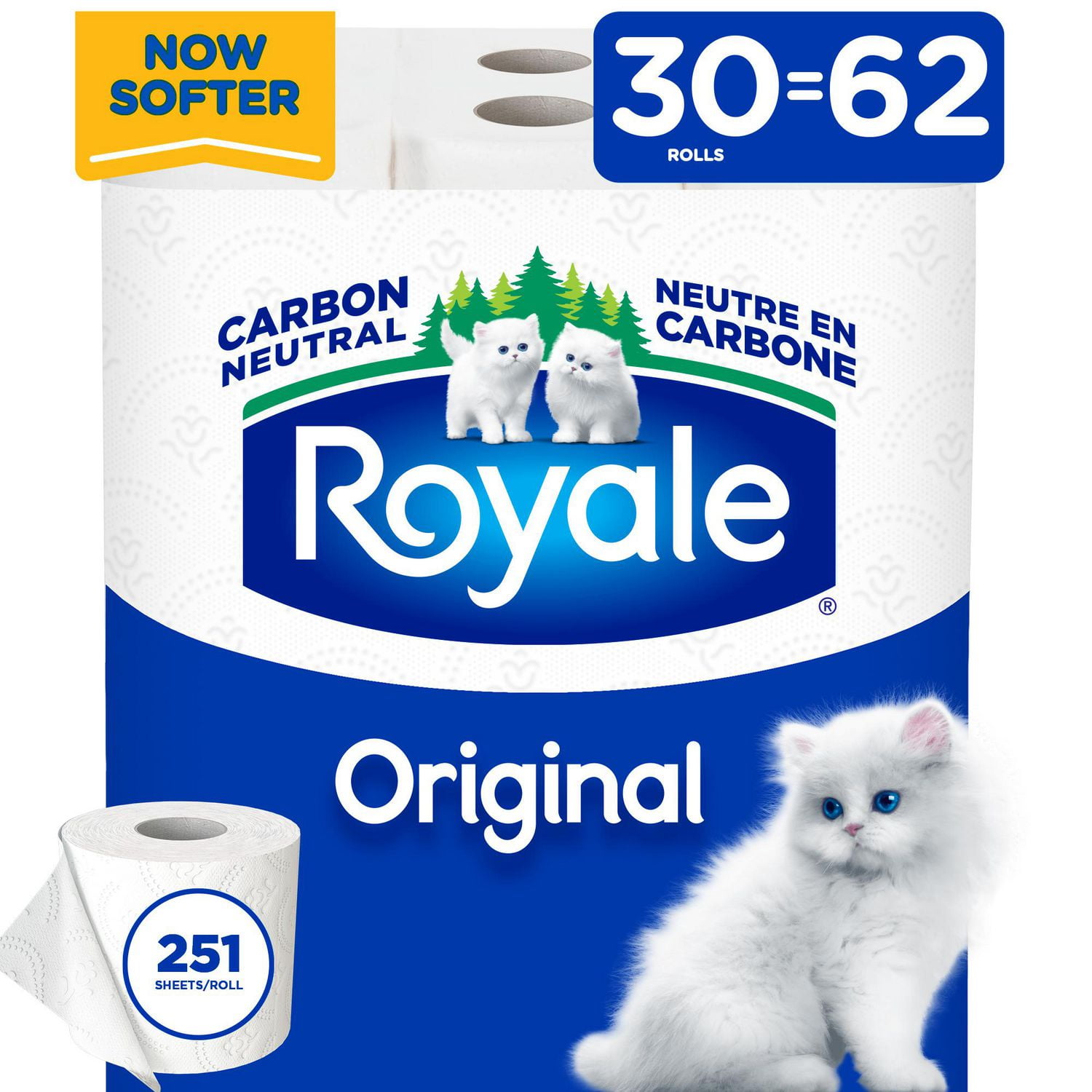 Royale Original Soft Toilet Paper 30 Big Equal 62 Rolls Walmart Canada