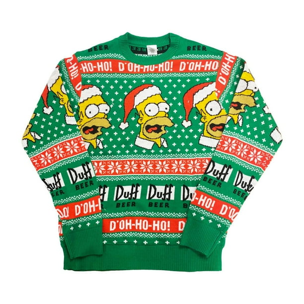 Men's The Simpsons Homer Burp Long Sleeve Sweater - Walmart.ca