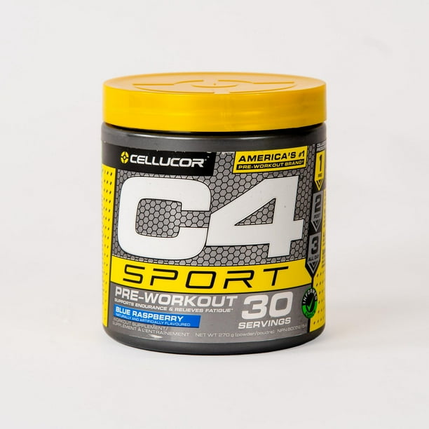 Cellucor C4 Sport Pre Workout Blue Raspberry 30 Servings, 285 g ...
