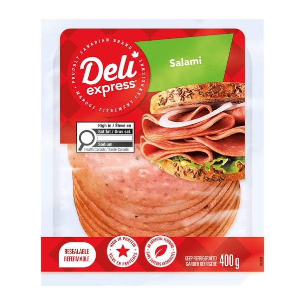 Deli Express Value Size Sliced Salami, 400 g - Walmart.ca