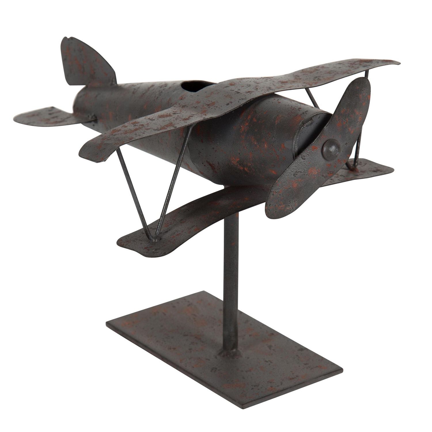 hometrends Dark Gray Piper Metal Airplane | Walmart Canada