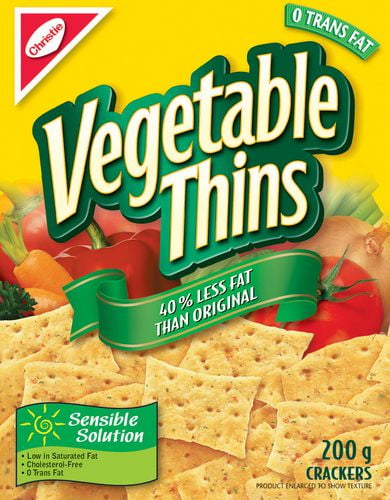 Vegetable Thins 40% Less Fat Crackers | Walmart Canada