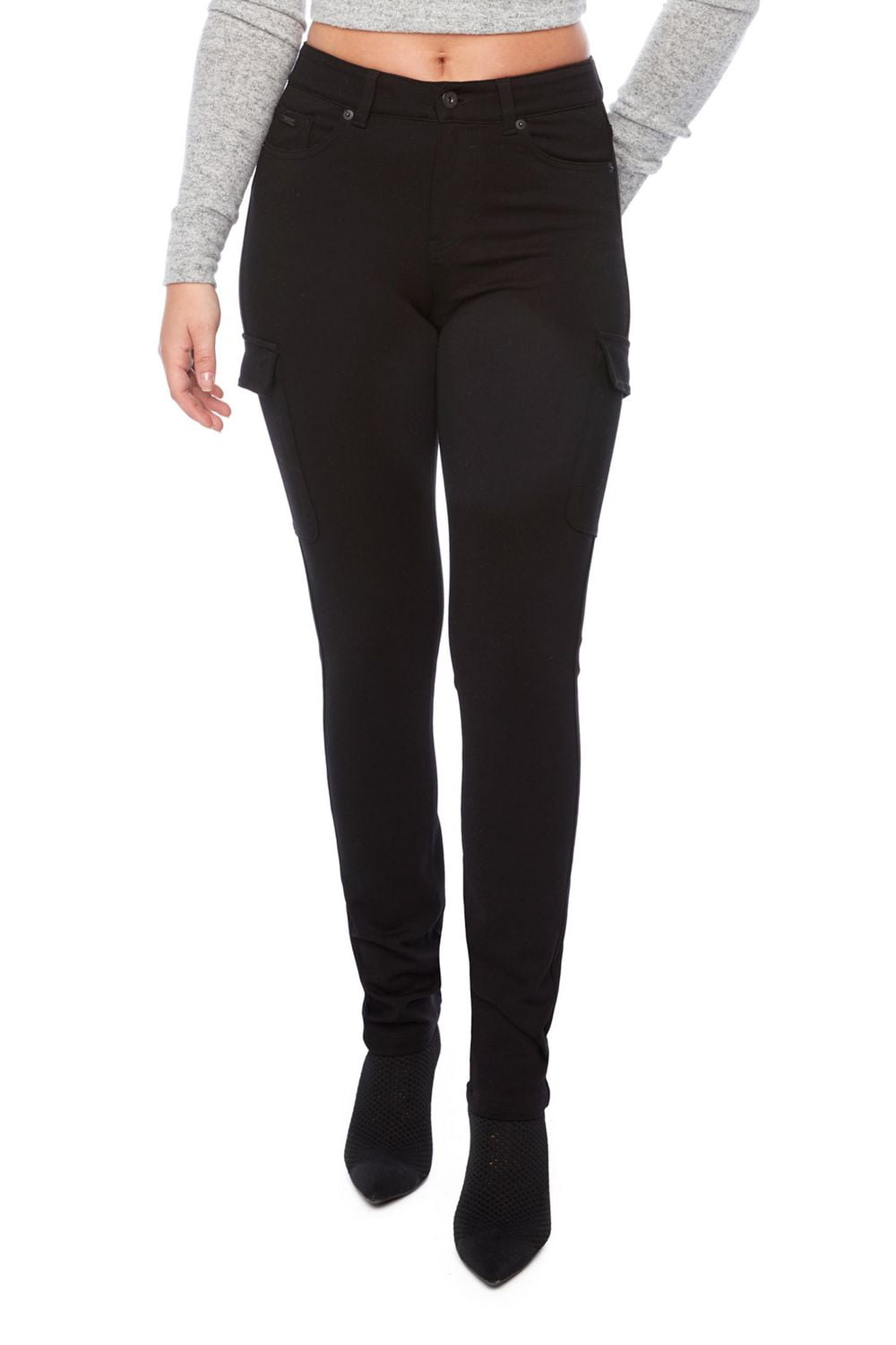 Click here for Jeaniologie Ladies Knit Cargo Jogger - Black 6 prices