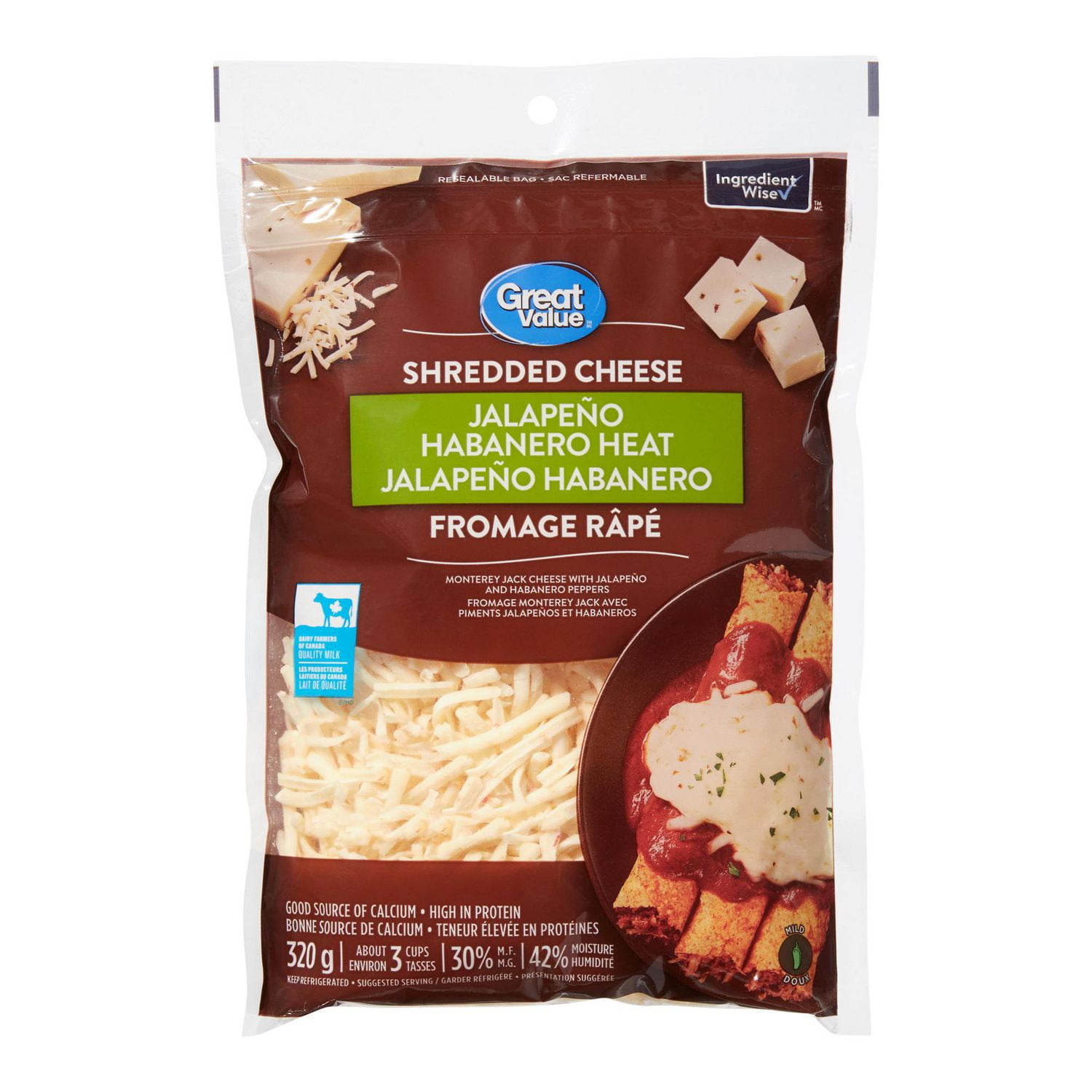 Click here for Great Value Jalapeño Habanero Heat Shredded Cheese prices