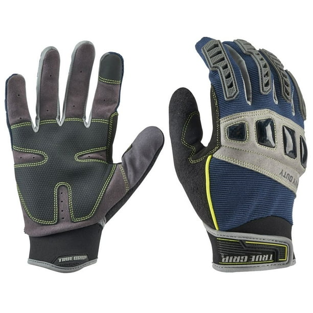 True Grip Heavy Duty Carbon Blue Work Gloves - Extra Large, Carbon Blue ...