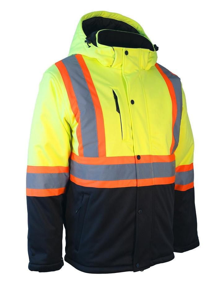 Click here for Forcefield Hi Vis Softshell Winter Safety Jacket X... prices