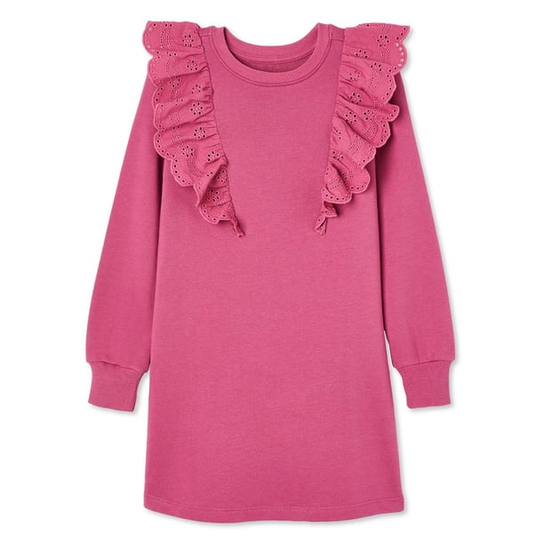 George Girls' Eyelet Sweater Dress - Walmart.ca