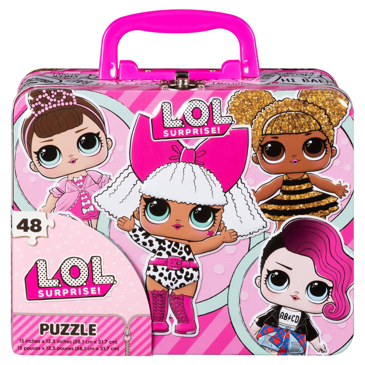 L.O.L. Surprise! 48-Piece Puzzle in Tin With Handle | Walmart Canada