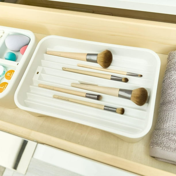 iDesign Coconut Eco BPA-Free Recycled Plastic Grooved Organizer - 7.6 ...