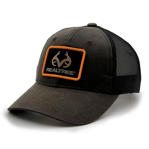Realtree Structured Heavy Washed Baseball Hat, Brown, Meshback, Adult ...