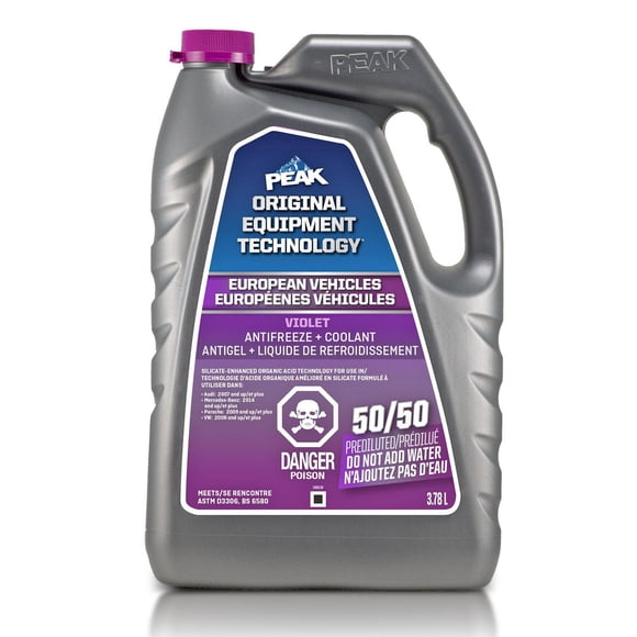 PEAK® OET Extended Life Violet 50/50 Pre-Diluted Antifreeze/Coolant for ...