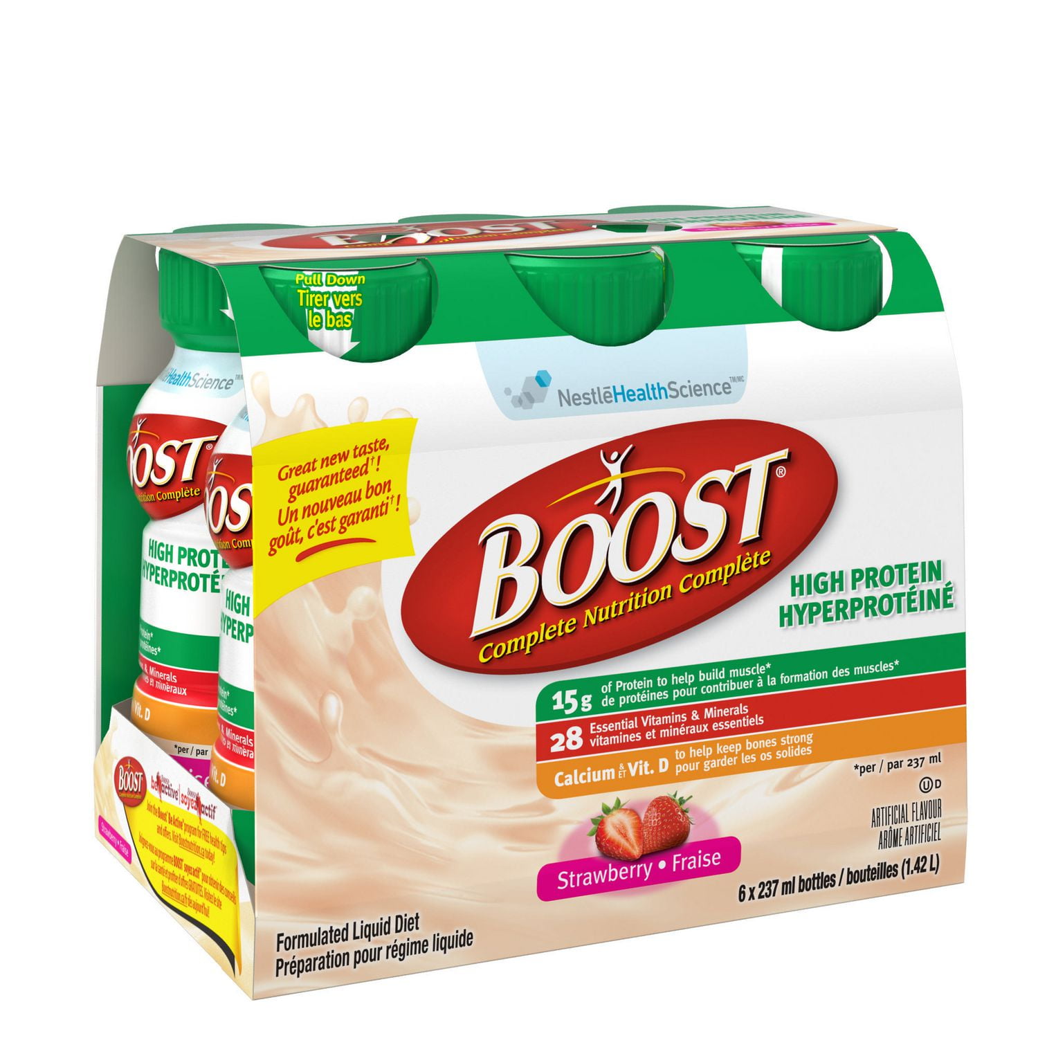 BOOST® High Protein Strawberry Formulated Liquid Diet Drink | Walmart ...