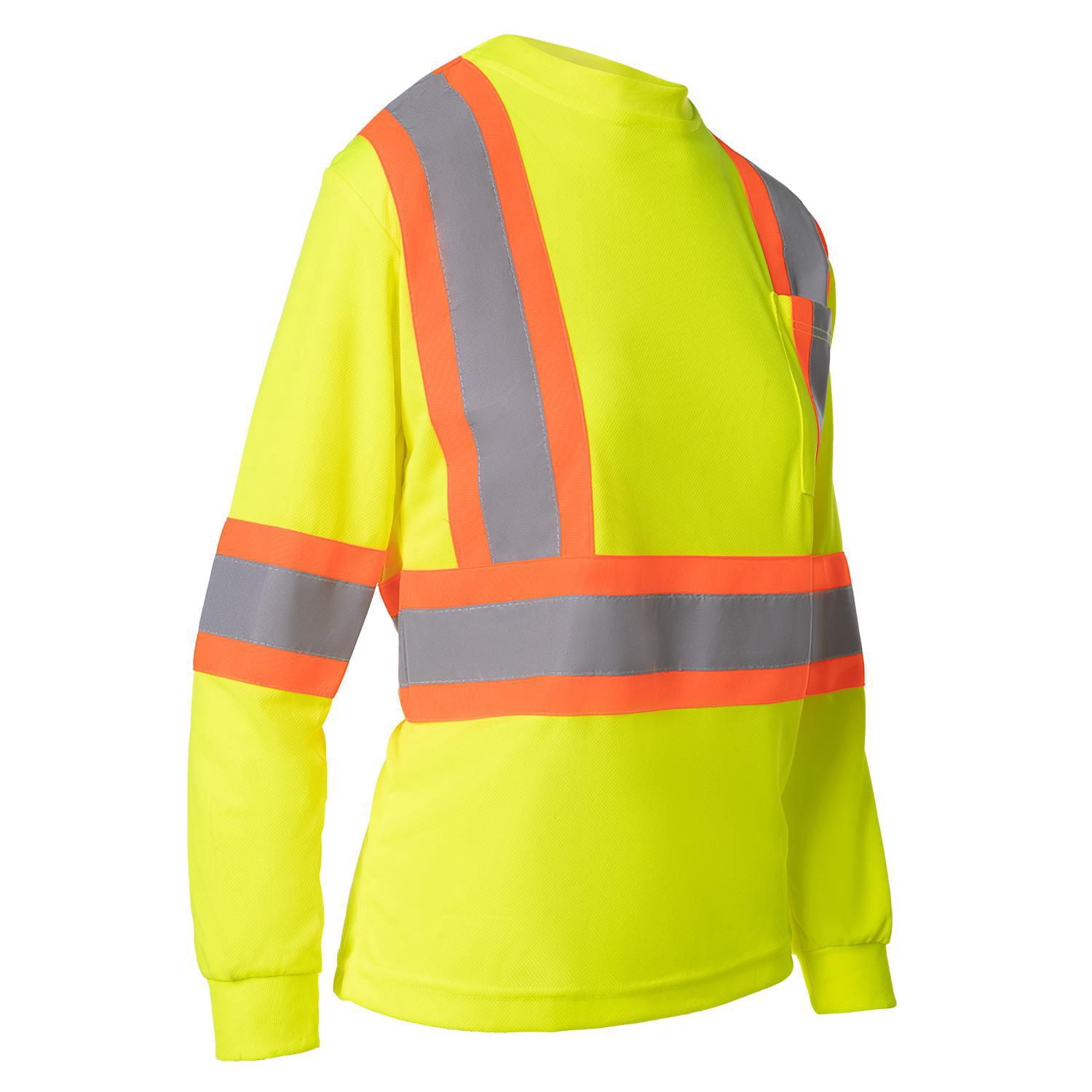 Click here for Forcefield Womens Safety Long Sleeve Tee Lime L prices