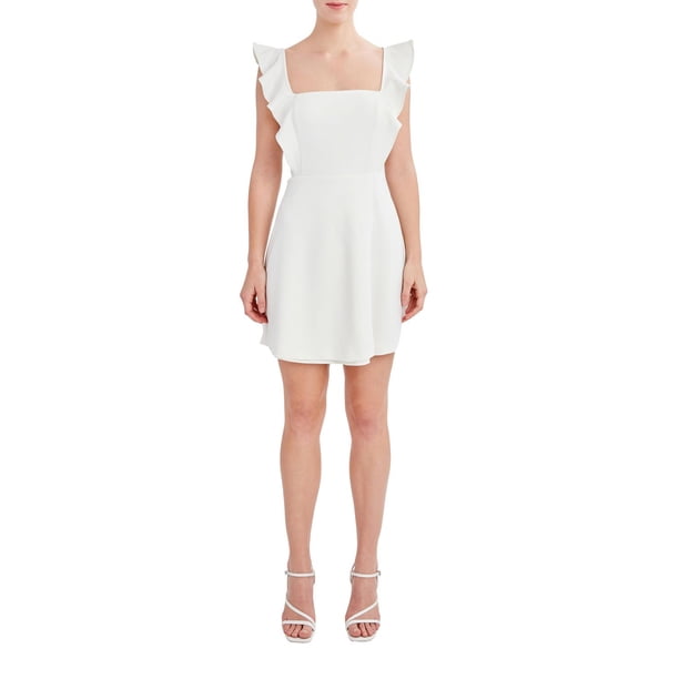 BCBG PARIS SHORT RUFFLE DRESS - Walmart.ca